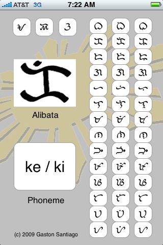"Alibata" iPhone app | Kristian Kabuay
