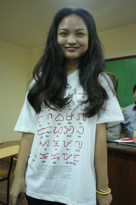 Has anyone seen this "Alibata" shirt at Kultura Filipino? | Kristian Kabuay